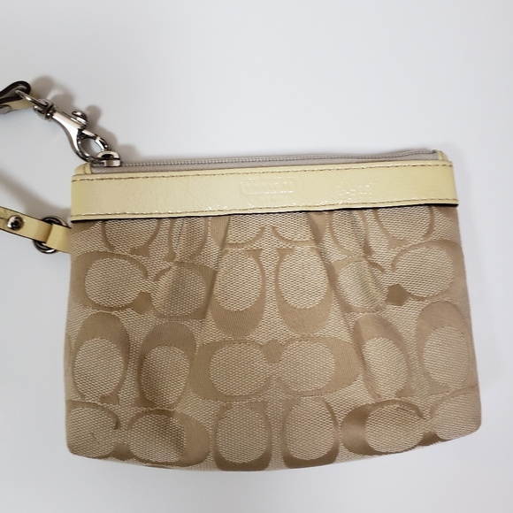 Coach | Bags | Coach Signature Wristlet | Poshmark